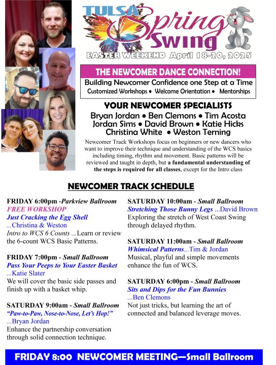 XXNewcomer Track – Tulsa Spring Swing